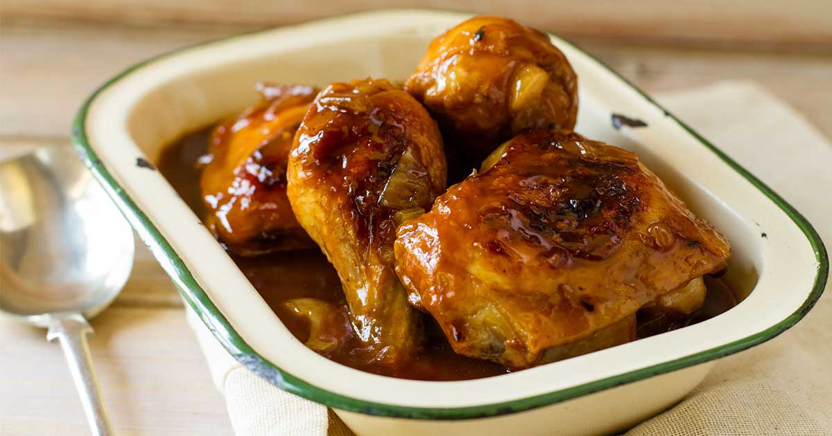 Barbeque-Apricot Chicken Casserole | Rhodes Food Group