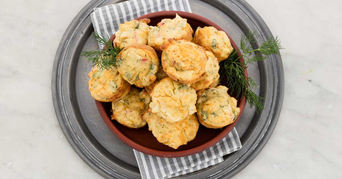 Sweetcorn & Crab Cake Puffs | Rhodes Food Group