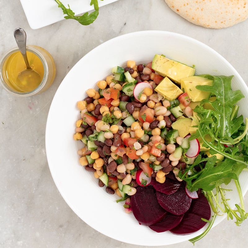 Chickpea, Beetroot & Bean Salad | Rhodes Food Group
