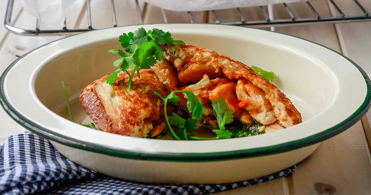 Curried Chicken Jaffles | Rhodes Food Group