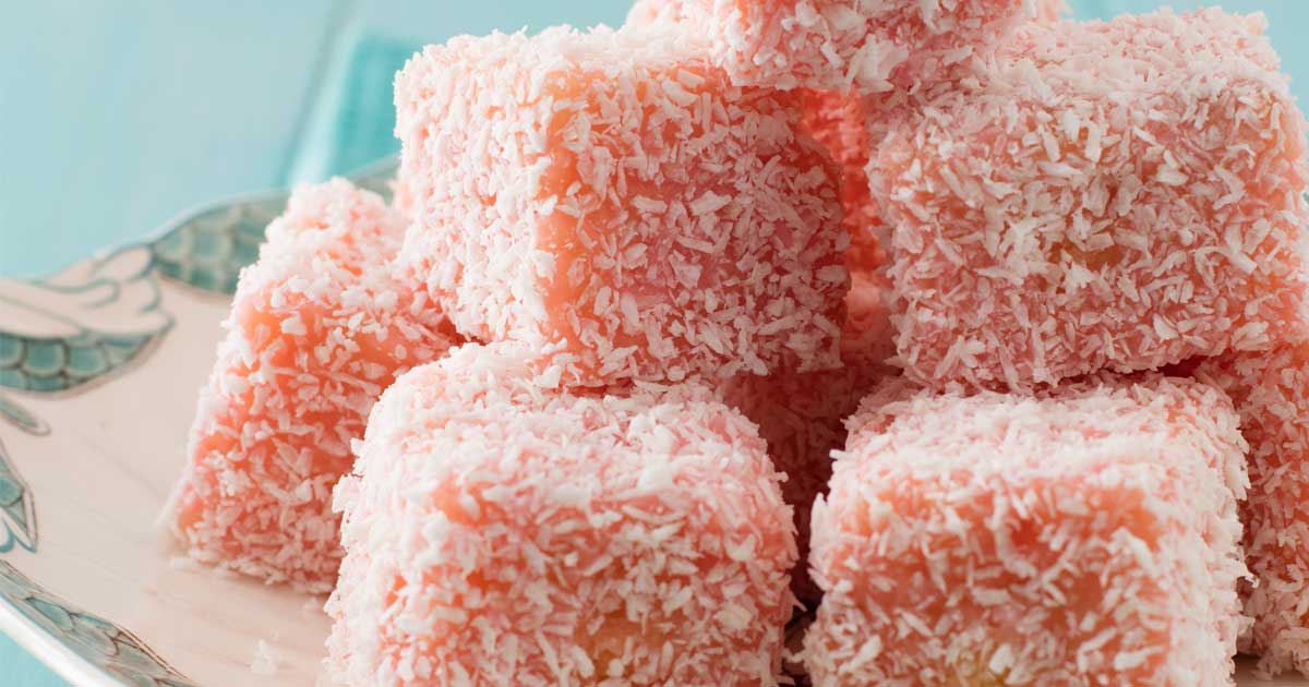 Pretty Pink Lamingtons | Rhodes Food Group